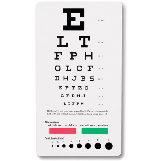 Snellen Pocket Eye Chart – Medisave EU